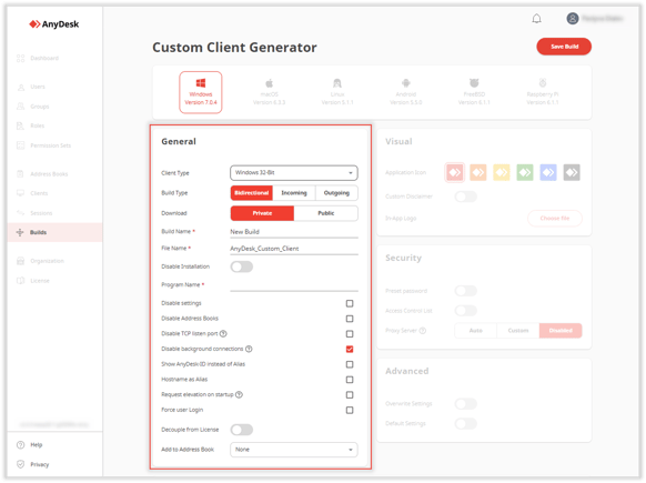 Create a Custom Client Create a Custom Client